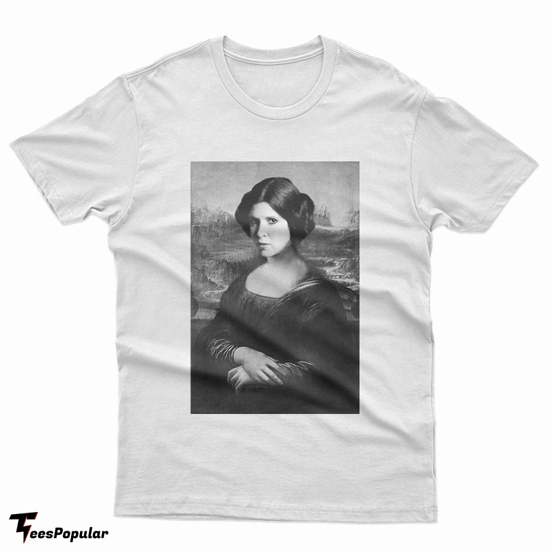 Get It Now Star Wars Princess Leia Mona Lisa Parody T-Shirt